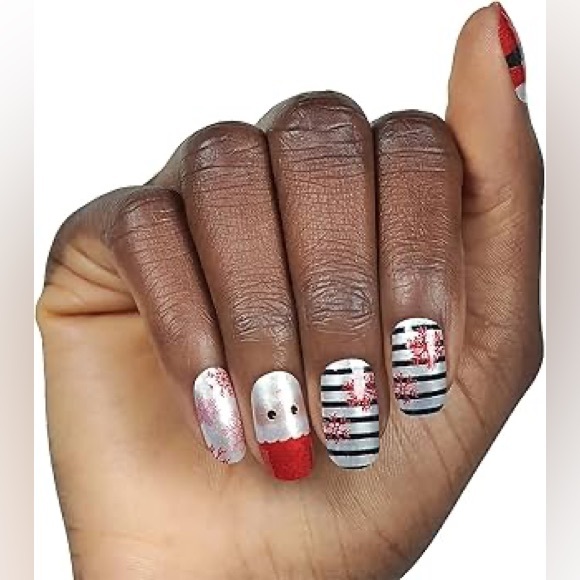 Color Street | Makeup | Color Street Secret Santa Claus Red White Black ...